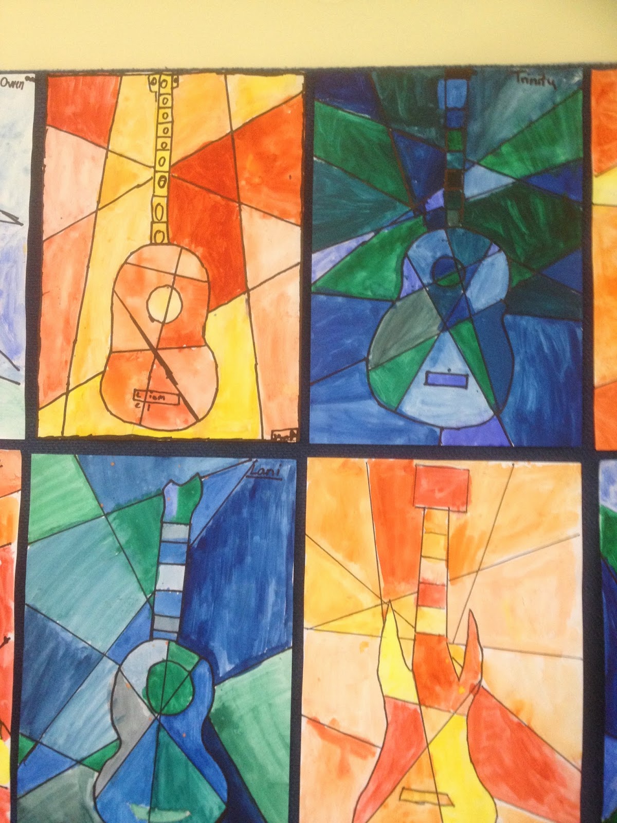 Amazing Art by students from JBCCS: Picasso Cubism